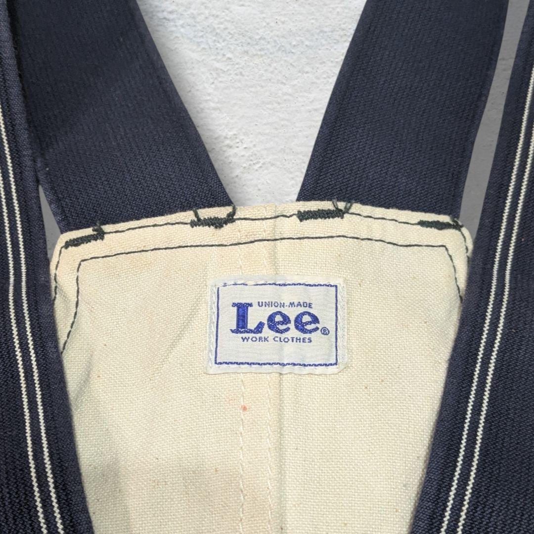 【レア美品】LEE デニム フィッシング タックルベスト 本革ベルト仕様