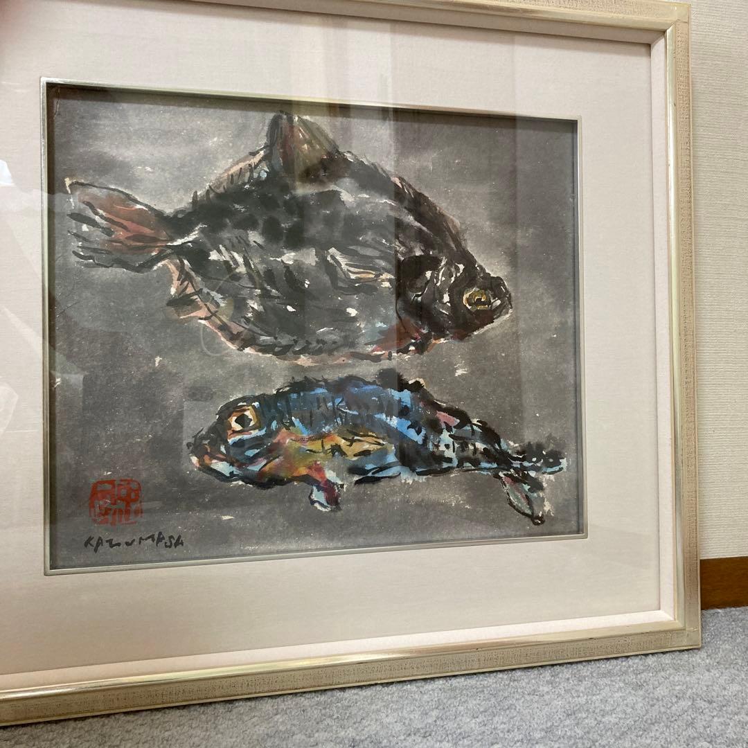 中川一政８号静物画