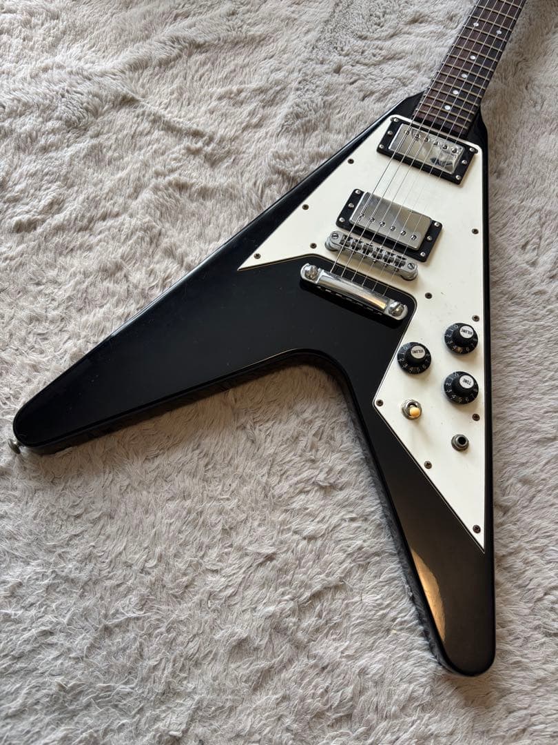 【国産90年代？】 BB Flying V セットネック　ケース付き