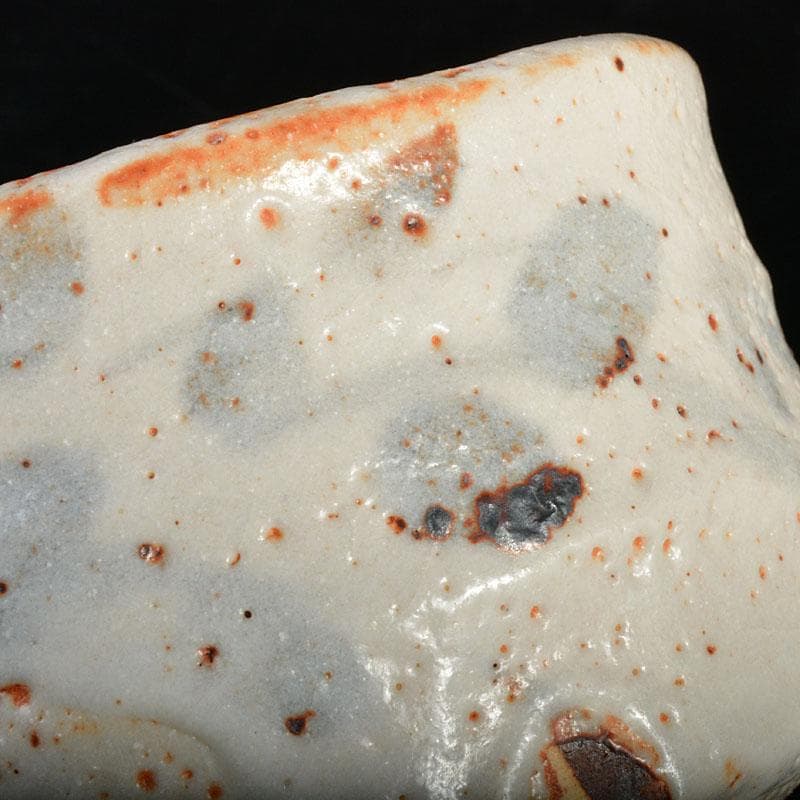 茶道具　岐阜県無形文化財　志野焼　林正太郎作　絵志野茶碗　共箱　V R4514