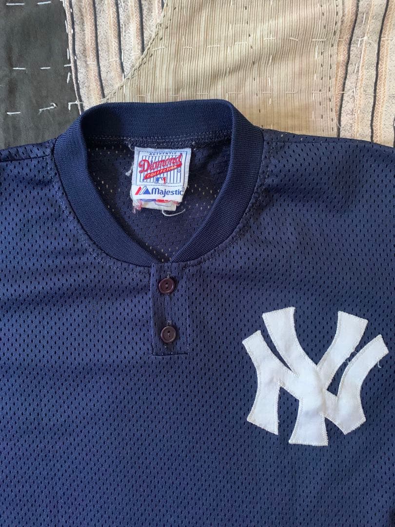 90s majestic NY Yankees vtg ユニフォーム スナップ