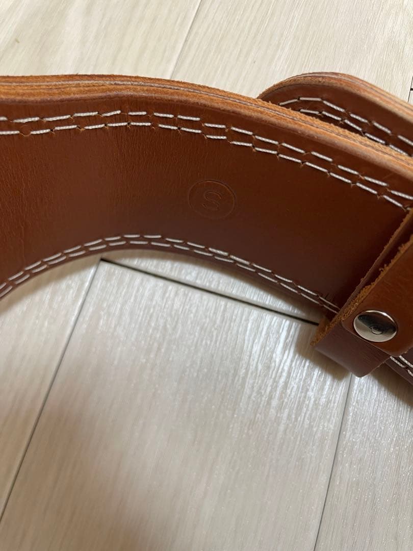 【美品】GOLD'S GYM プロレザー パワーベルト S