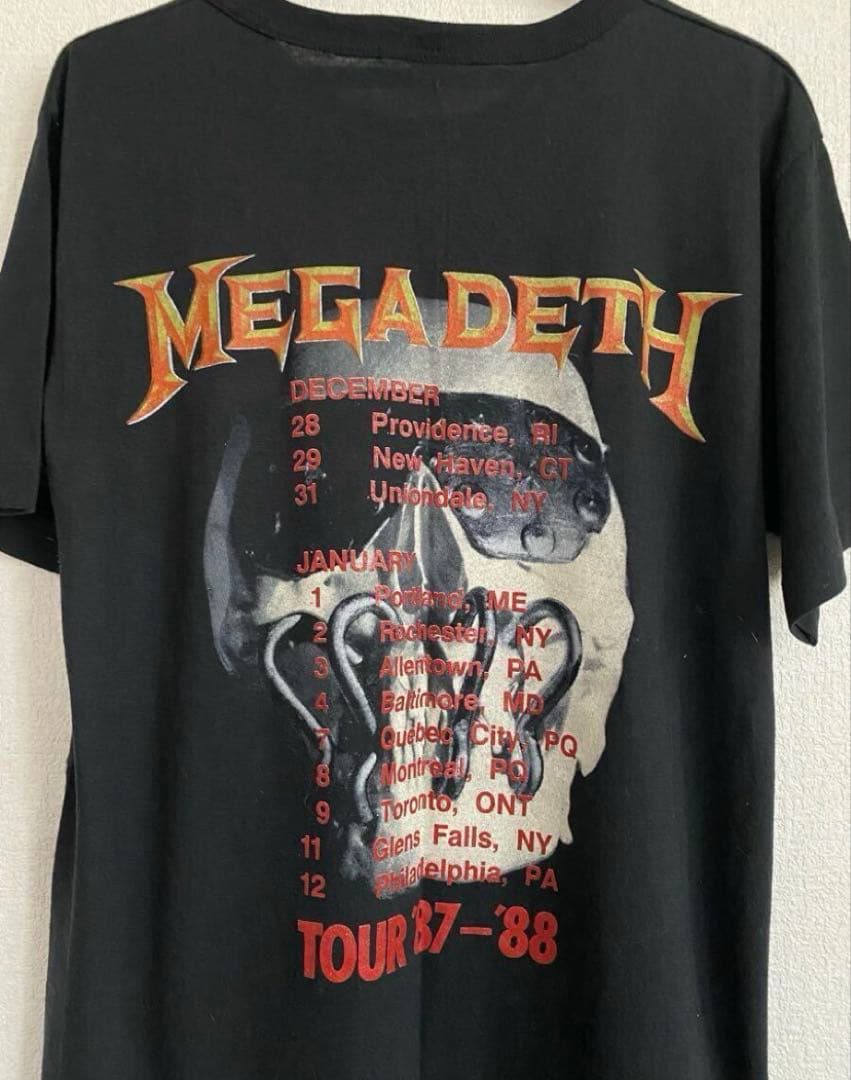 MEGADETH 1987年ツアーTシャツ