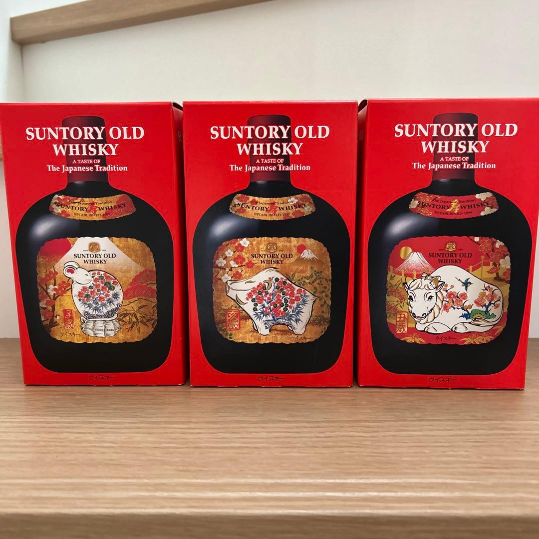 （新品未使用）SUNTORY OLD WHISKY 干支ボトル3本セット