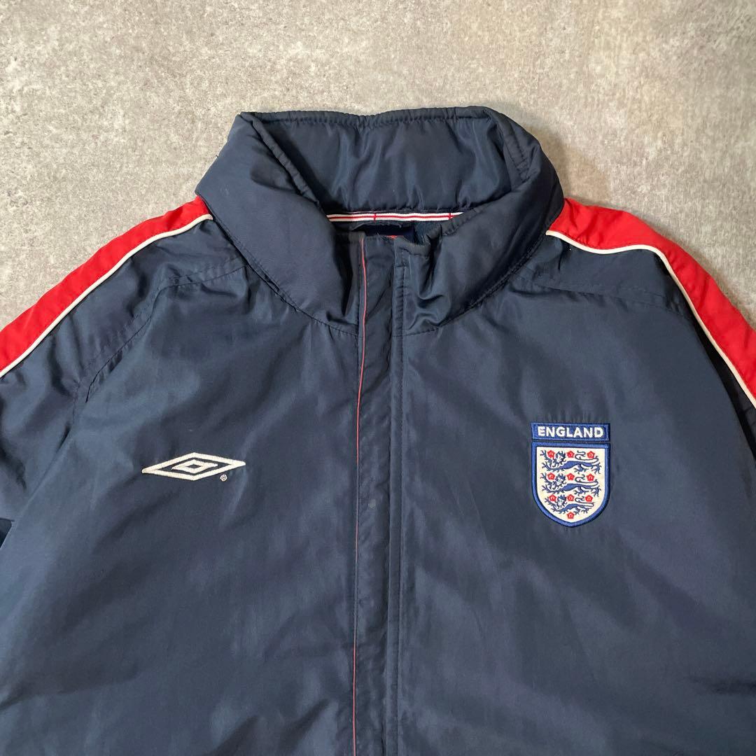 90s UMBRO ENGLAND 代表　ナイロンジャケット　中綿　在原みゆき