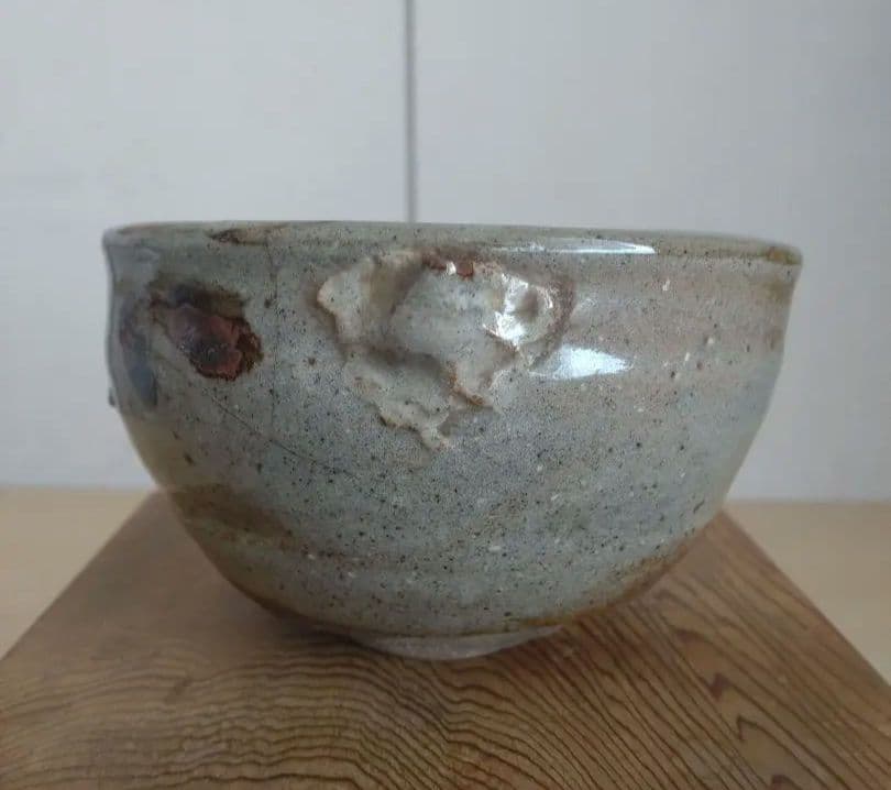【うぶ品】江戸時代　古唐津　皮鯨　絵唐津　沓形　片口茶碗　ぐい呑　嘴