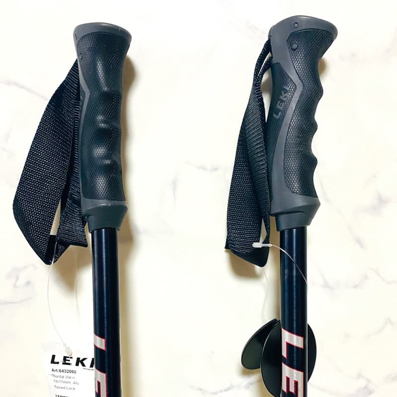 Leki Rental Vario スキー用ストック 伸縮110cm-145cm