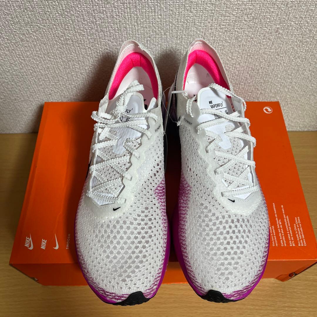 新品 W ZOOMX VAPORFLY NEXT% 3 白紫 28.5cm