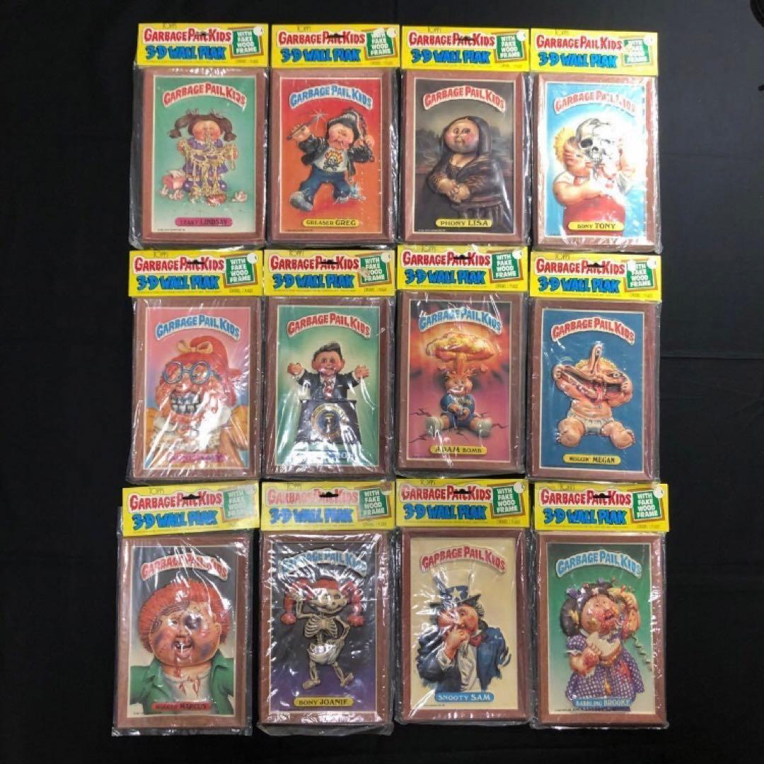 【当時物 未開封】GARBAGE PAIL KIDS (3D 壁掛け 全12種）