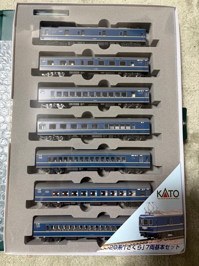 Nゲージ　KATO 鉄道模型 20系 さくら 7両基本セット　動力車なし