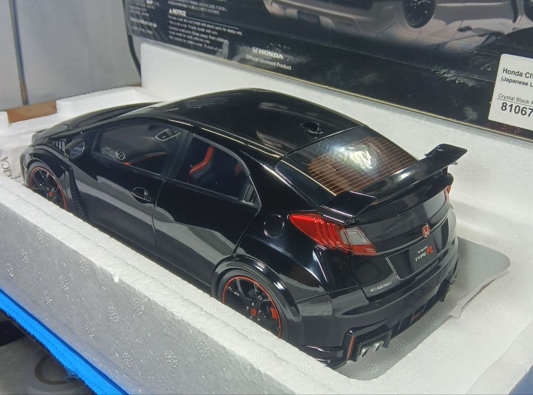 1/18 HONDA CIVIC typeR ブラック EBBRO 81067
