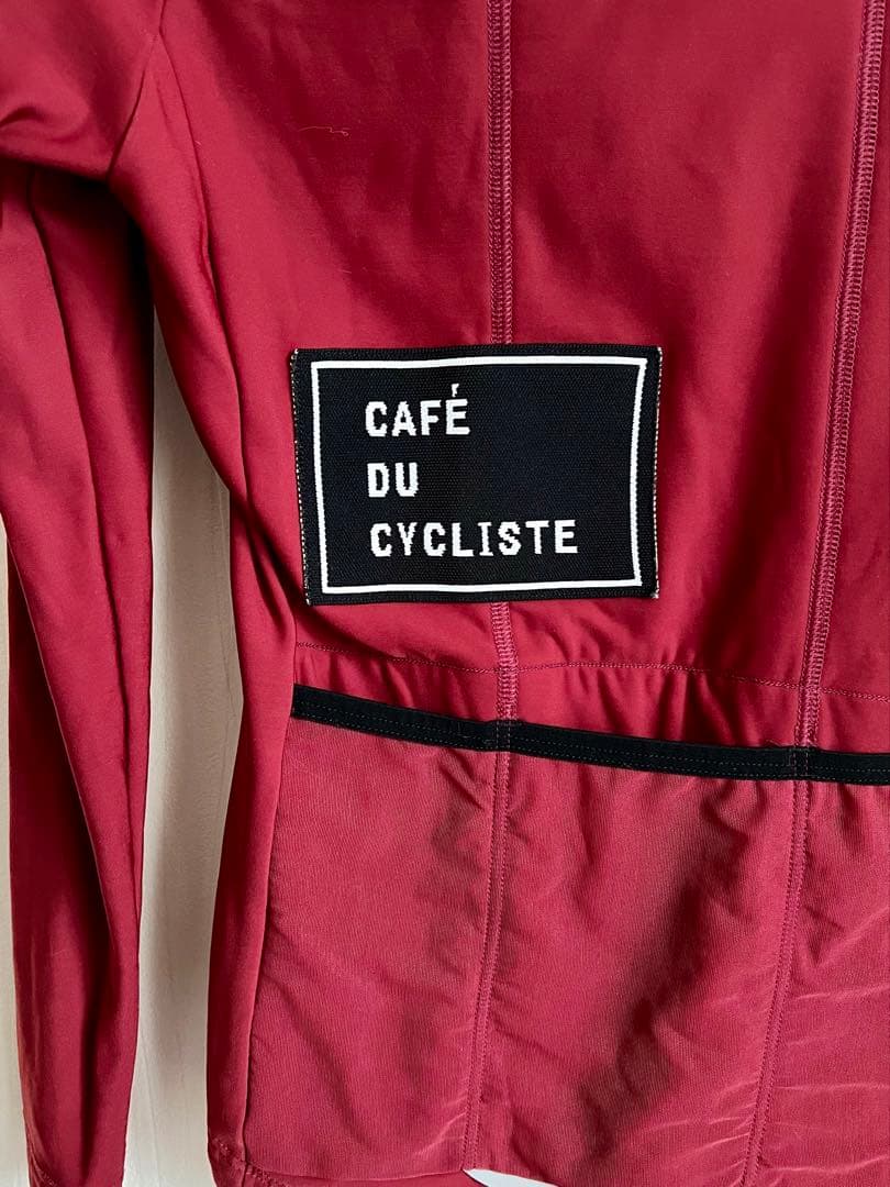 Café du Cycliste 裏起毛サイクルジャージ ワインレッドレディース