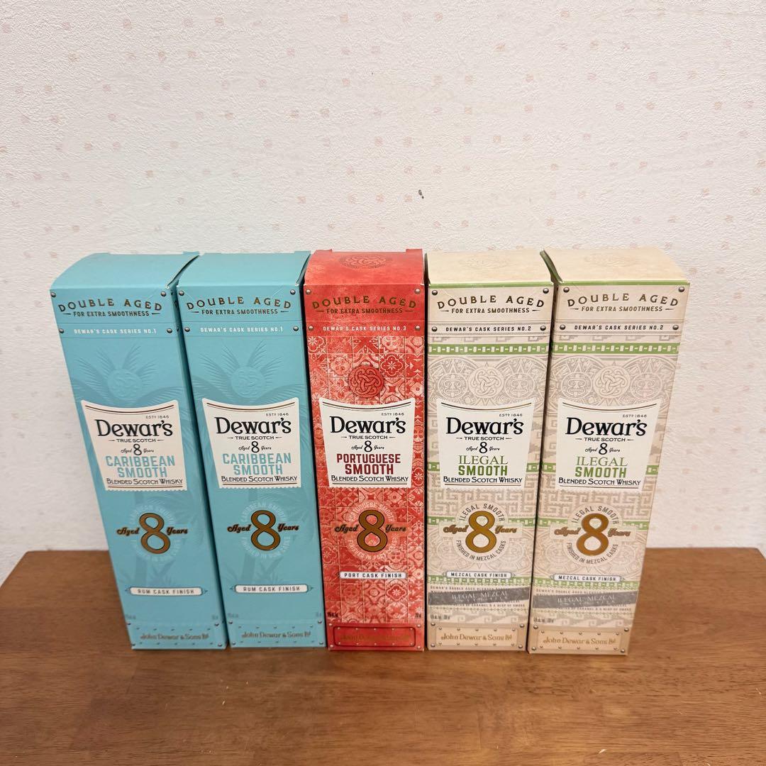 ● 新品未開封 Dewar's デュワーズ 8年 ウイスキー 5本セット
