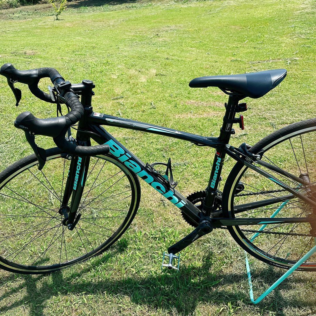 美品　41cm　Bianchi　ロードバイク　ブラック　ターコイズ　700C