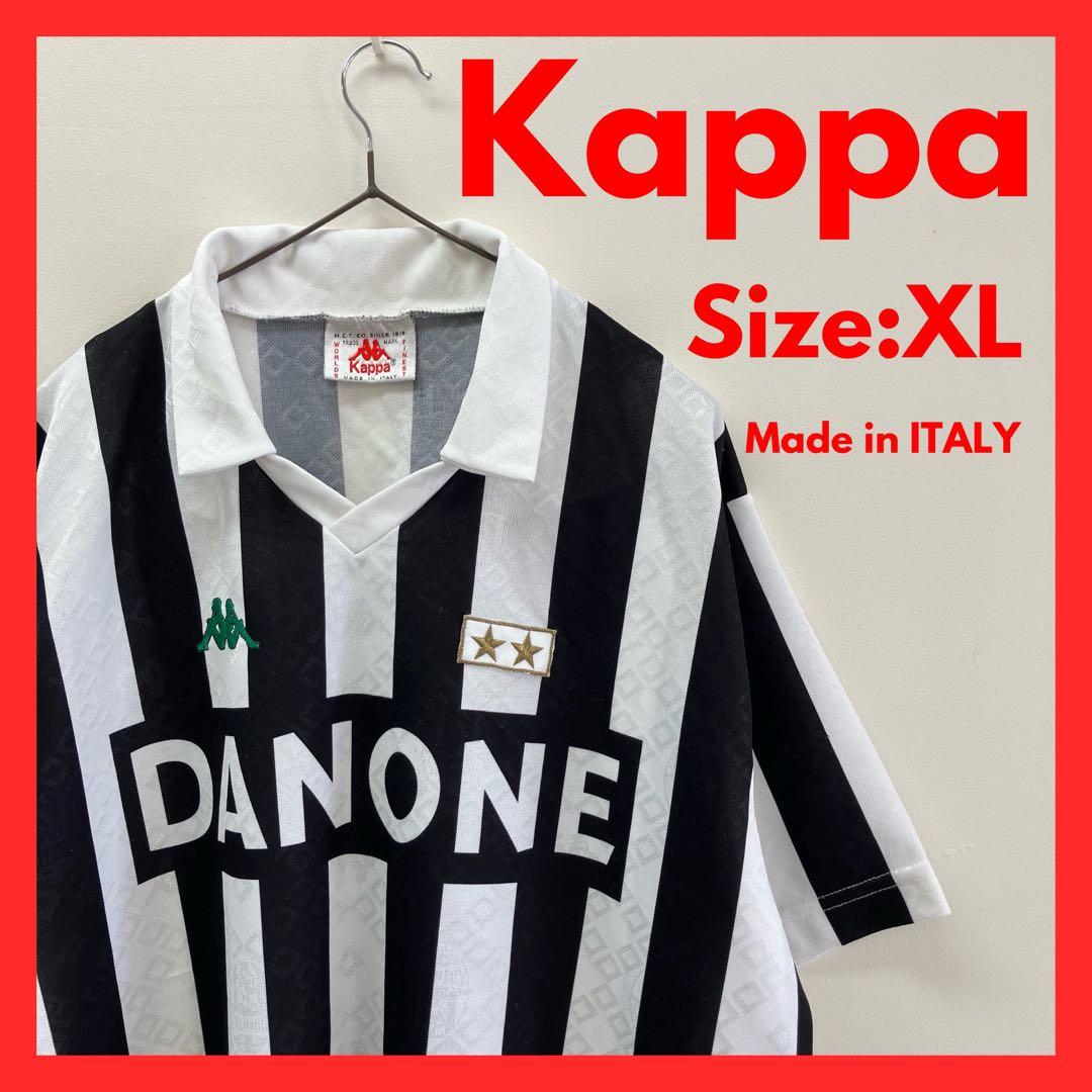 【美品】古着　イタリア製　カッパ　ユベントス　サッカー　ゲームシャツ　XL