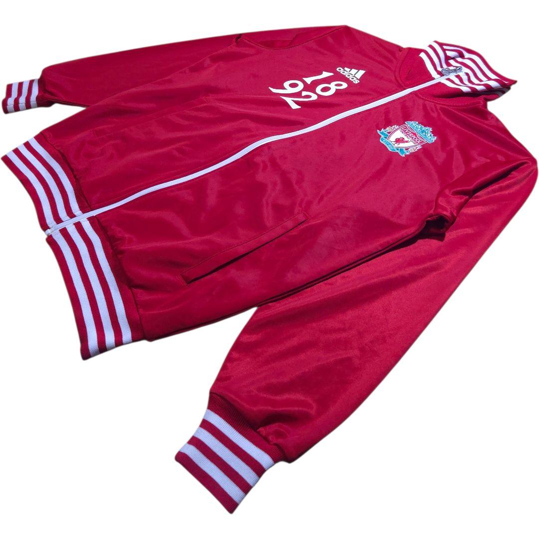00s adidas Liverpoolビッグロゴ トラックジャケット