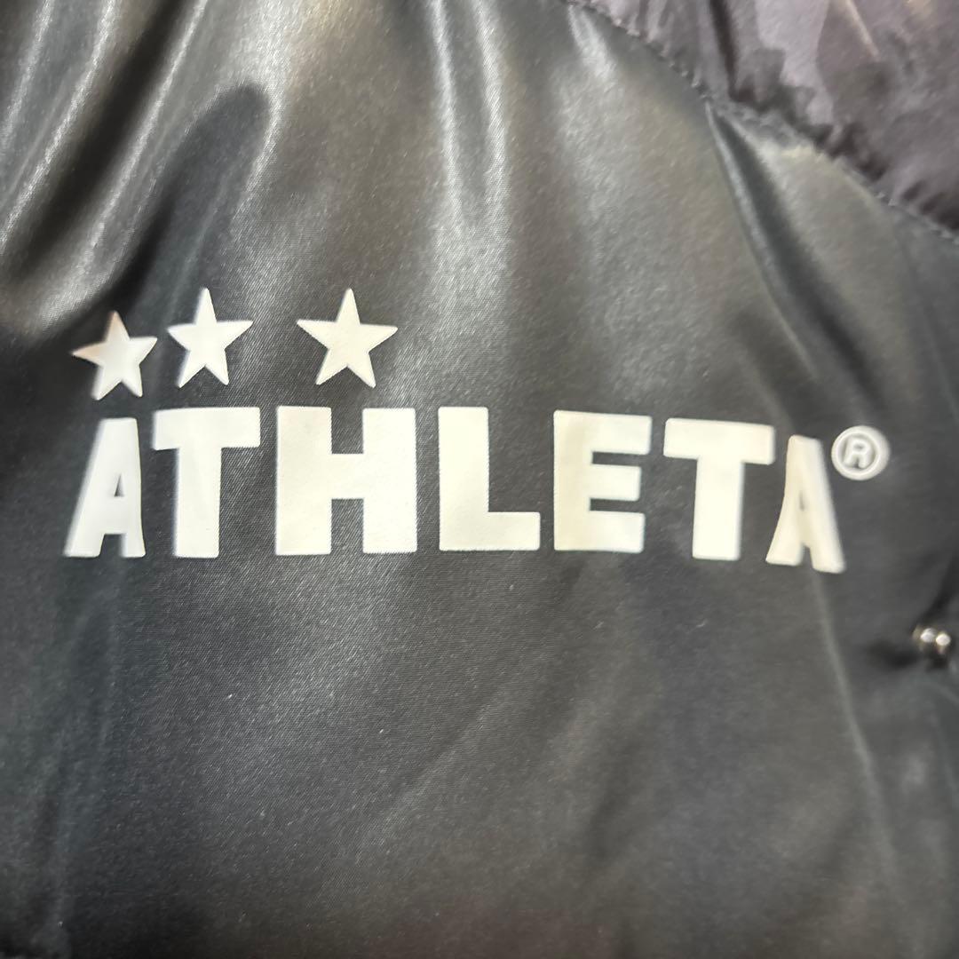 アスレタ ATHLETA ベンチコート サイズO 黒 サッカー