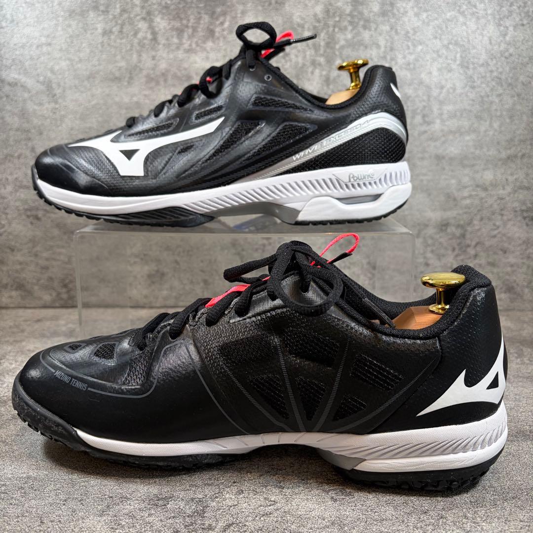 極美品　ミズノ　MIZUNO テニスシューズ　ウエーブエクシード 4 SW OC