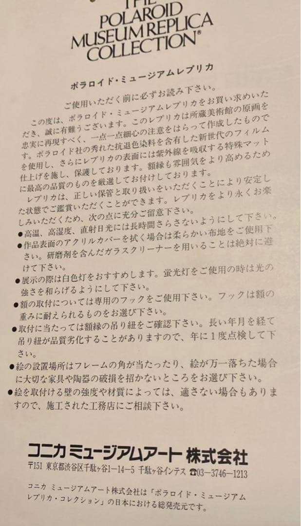 アンリマティス　ルーマニア風のブラウス　複製画　ポラロイドミュージアムレプリカ