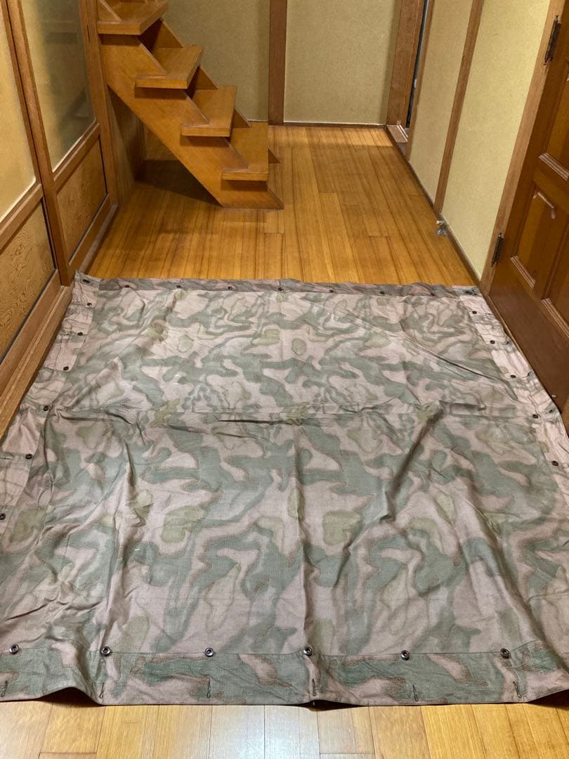 イタリア軍幕 サンマルコカモ 2枚 デッドストック 1回使用 極美品