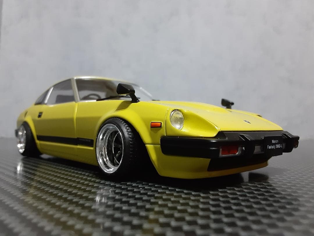 Hachette 1/24 フェアレディ280Z-L 黄 カスタム改 ローダウン