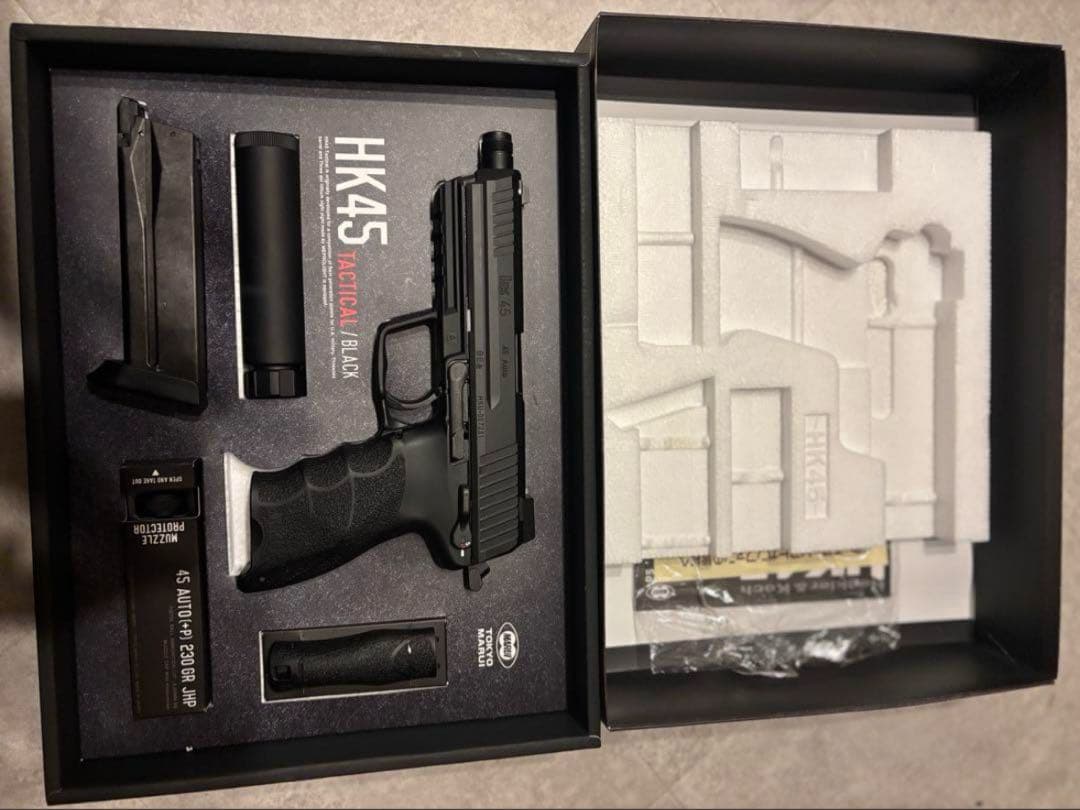 【超美品】東京マルイ HK45 タクティカル ブラック　ケース付き
