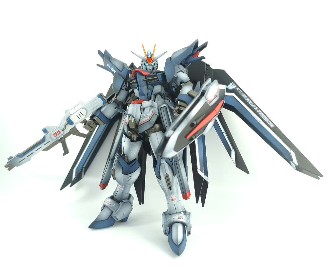 HG ライジングフリーダムガンダム 塗装済み完成品 全塗装
