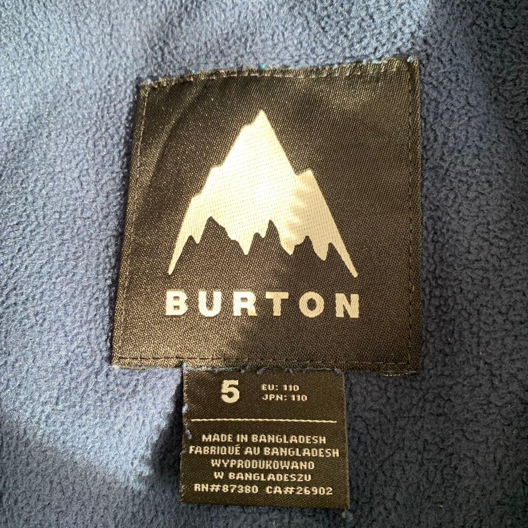BURTON 子ども用スノーボードウェア上下セット