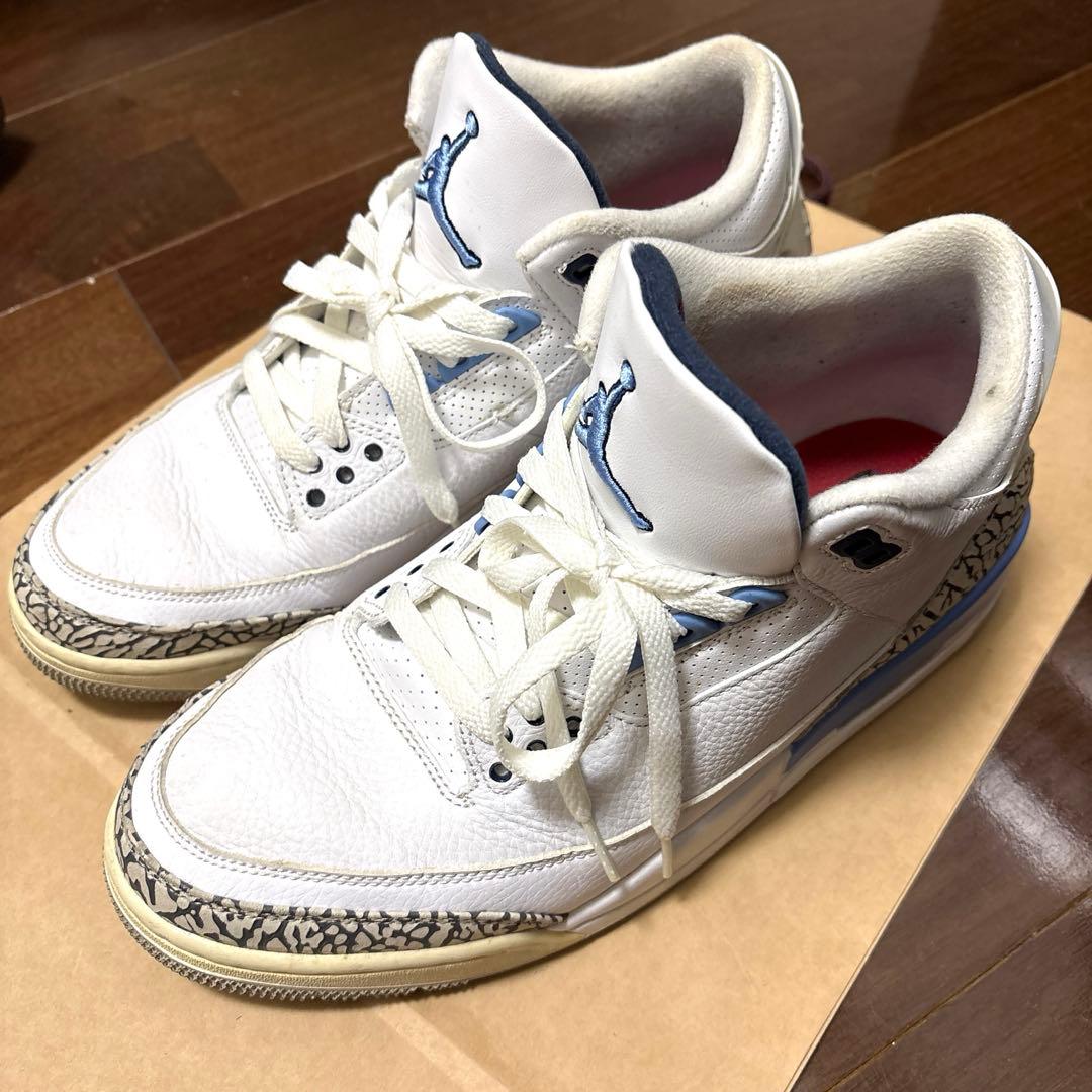 シューズ(男性用) Nike Air Jordan 3 Retro UNC 29.0