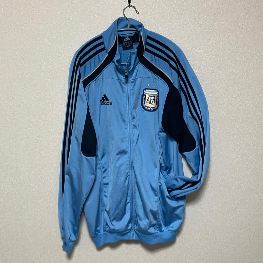 【激レア／正規品】2007年 アルゼンチントラックジャケットadidas水色XO