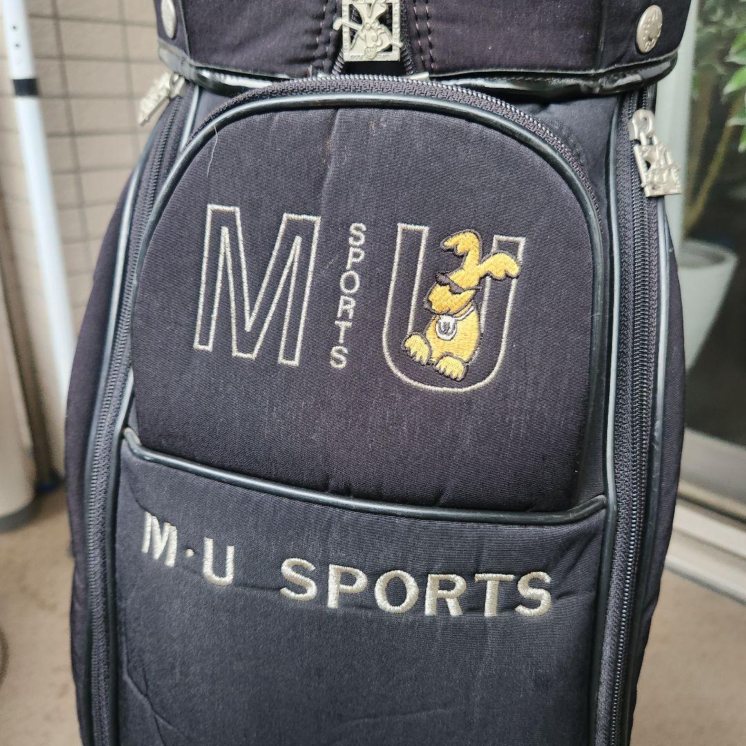 MU SPORTS ミエコウエサコ ゴルフ キャディバッグ 黒
