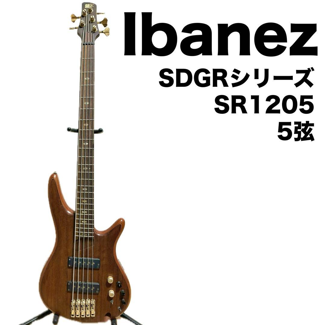 動作品✨Ibanez SDGR SR1205　エレキベース　５弦　ブラウン　茶色