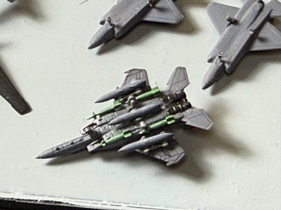 1/700 米軍基地ジオラマ　航空機付き