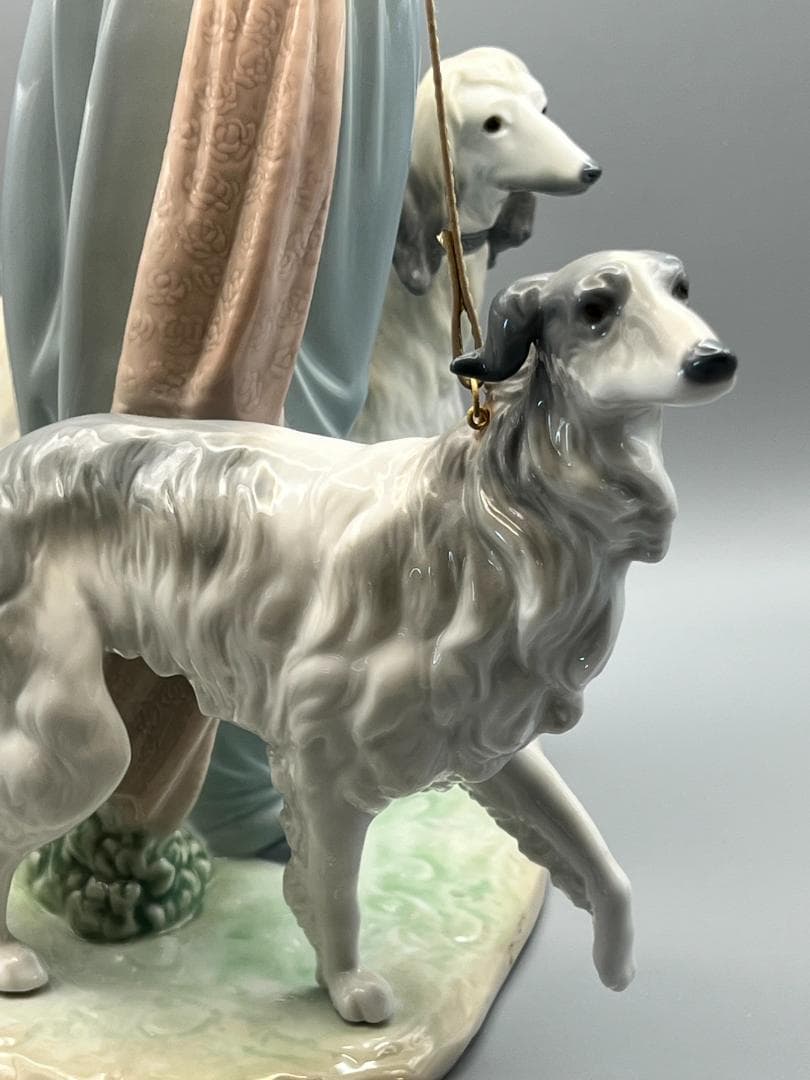 【海】リヤドロ　5802　優雅な散歩のひととき　置物　高約39cm LLADRO