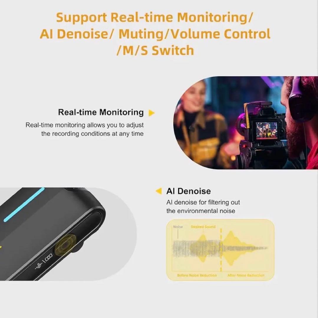TRYMS iRay DW40 ワイヤレスマイク 4ch 無線マイク 200m