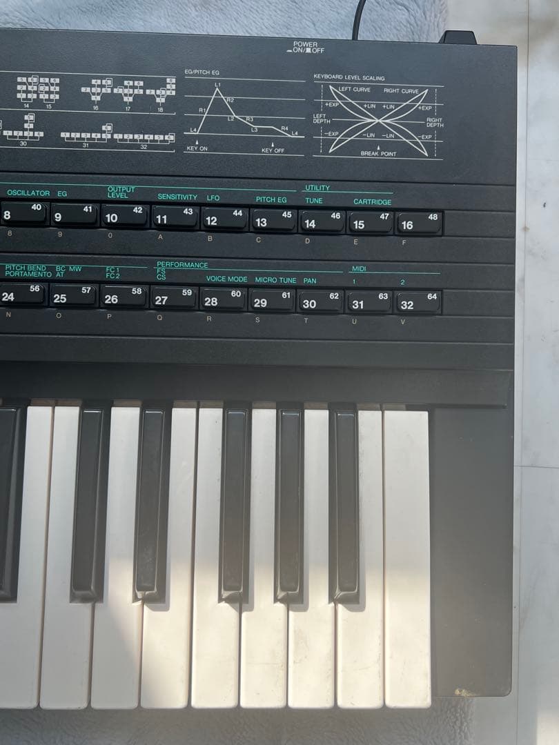 Yamaha DX7 ⅡD シンセサイザー　ジャンク
