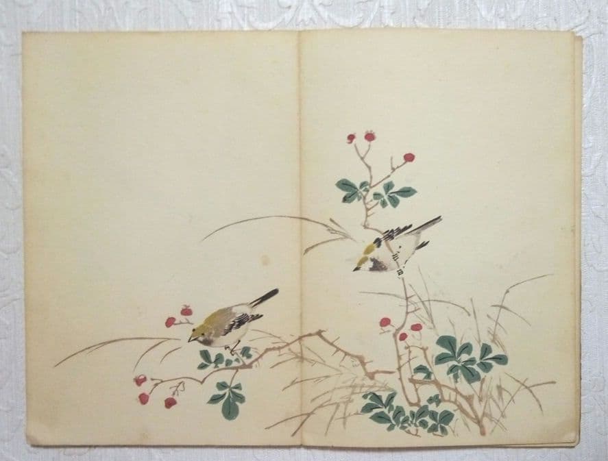彩色木版画画帖本竹洞花鳥畫譜初版中林竹洞名古屋の江戸後期の画家安永5年～嘉永6年