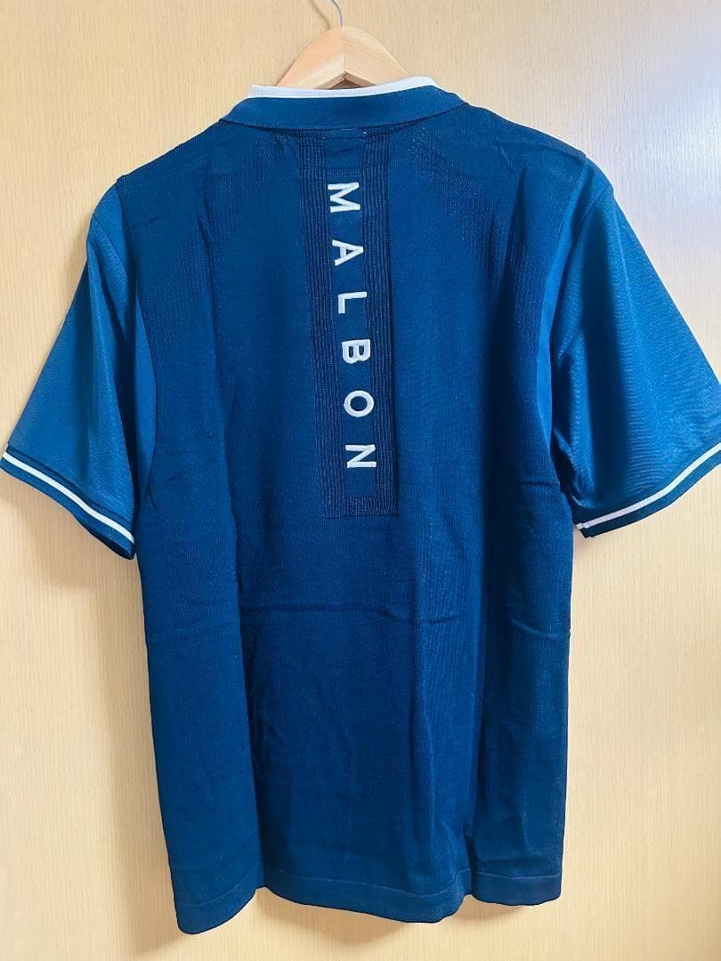 マルボンゴルフ ポロシャツ malbon golf メンズ シャツ 半袖 紺色L