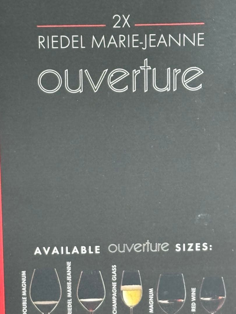 「RIEDEL MARIE-JEANNE ouverture」グラスセット