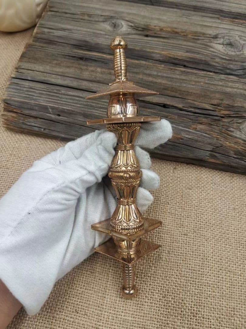 【修縁堂】法具 塔杵 金剛杵 仏教法具 真言宗 法器vajra17CM