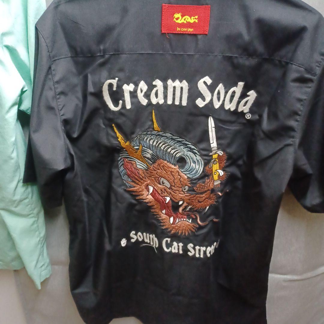 Cream Soda ブラック半袖シャツ