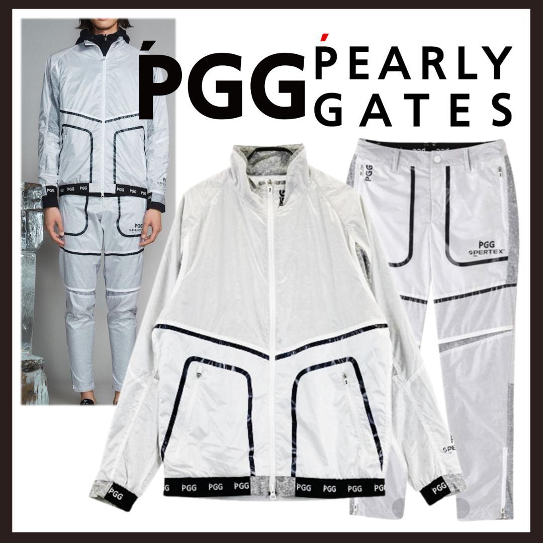 ○専用★新品 PGG パーリーゲイツ パーテックス セットアップ グレー L