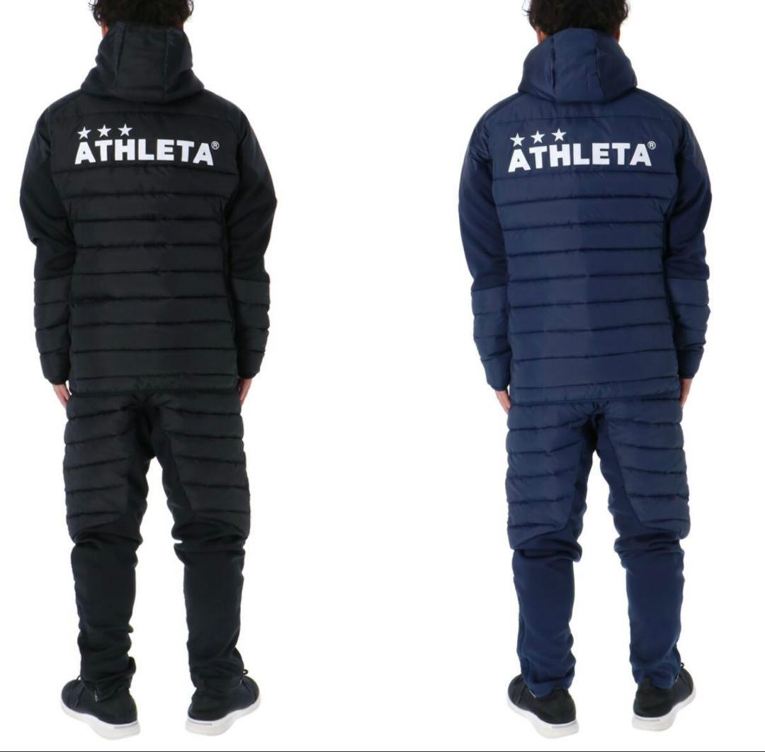 ATHLETA フード付きジャージ Mサイズ ブラック/ネイビー
