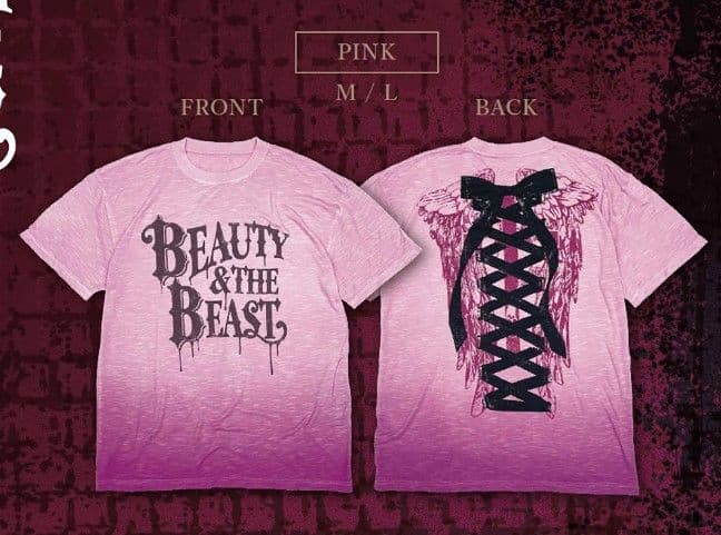 HYDE 2025 BEAUTY & THE BEAST限定Tシャツ　ピンク　L