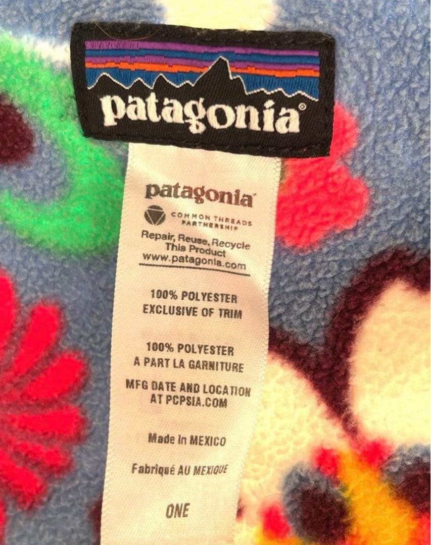 日本未発売　ヴィンテージ Patagonia 花柄　シンチラ　ブランケット