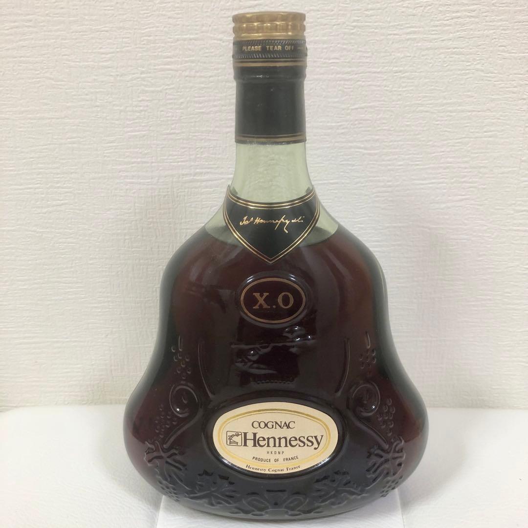 古酒　Hennessy XO ブランデー　金キャップ　グリーンボトル　入手困難