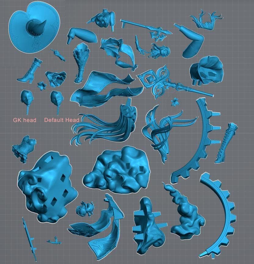 1/7　未塗装 未組立　フィギュア　ガレージキット　ヘルタ 崩壊：スターレイル