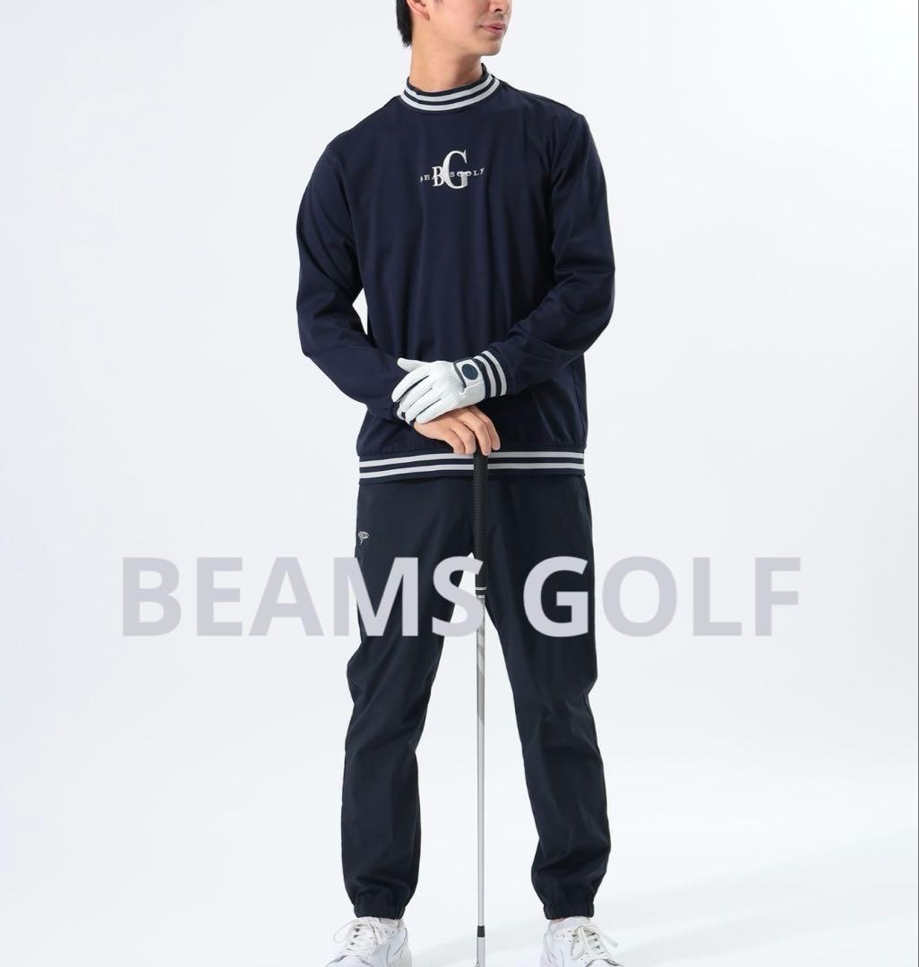 BEAMS GOLF モックネック プルオーバー L UVカット メンズ