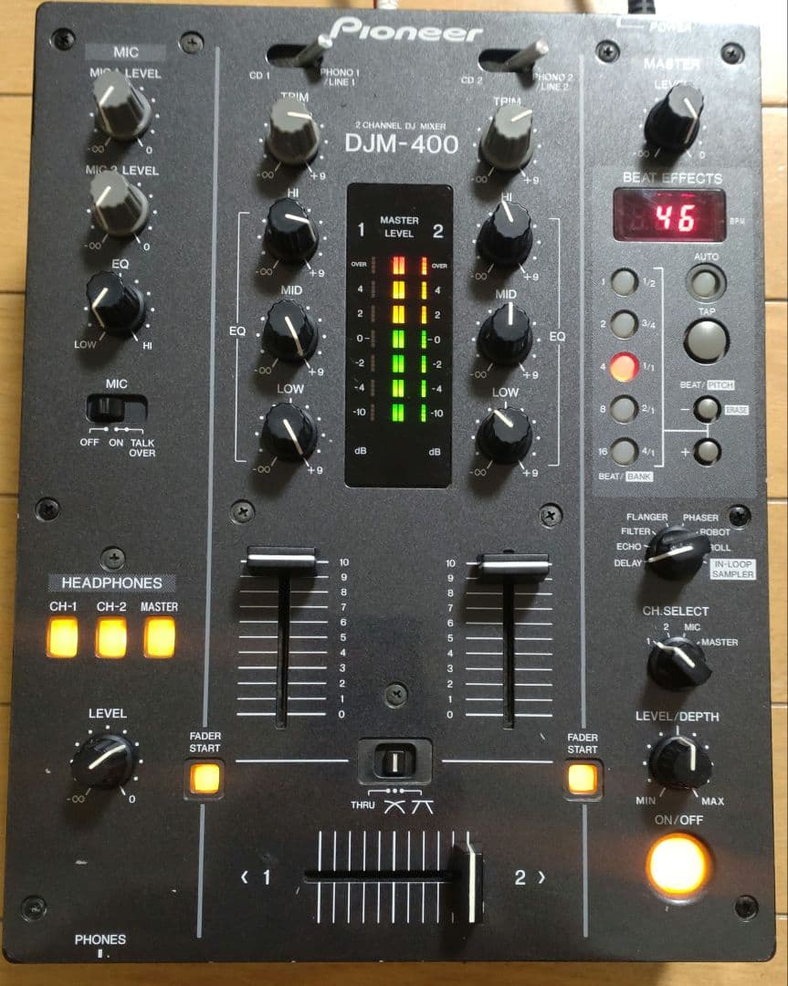 Pioneer　DJM-400　動作確認済　クロスCHフェーダー 交換　元箱あり