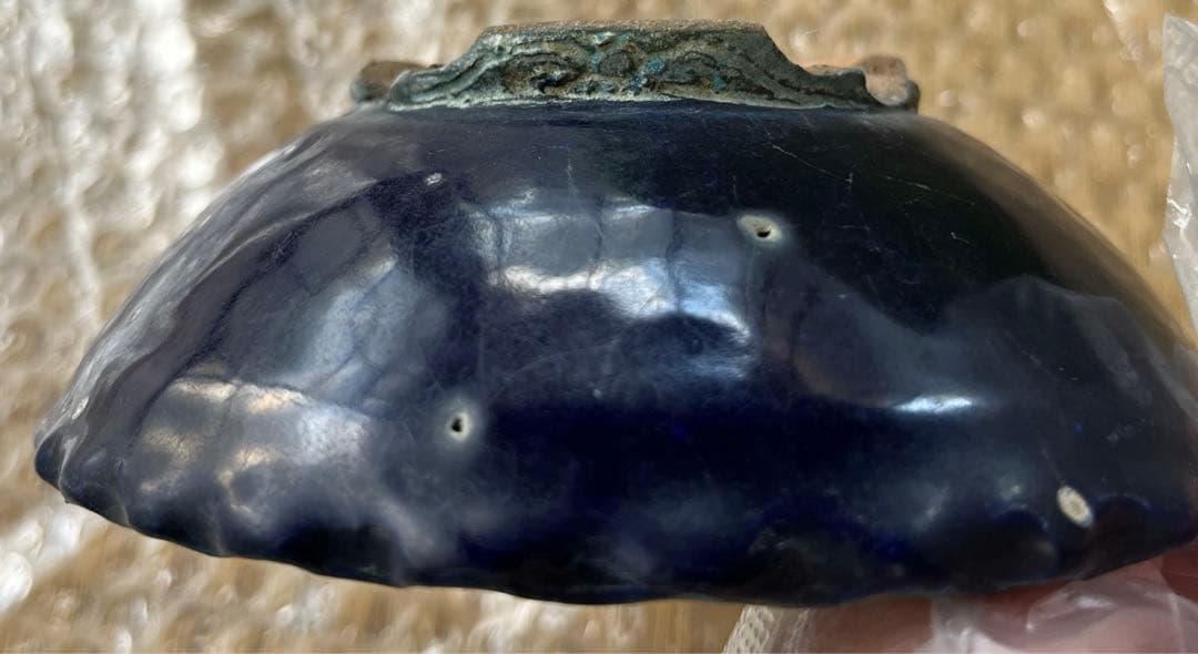 林沐雨　小品　盆栽鉢　レトロ　　(A7)